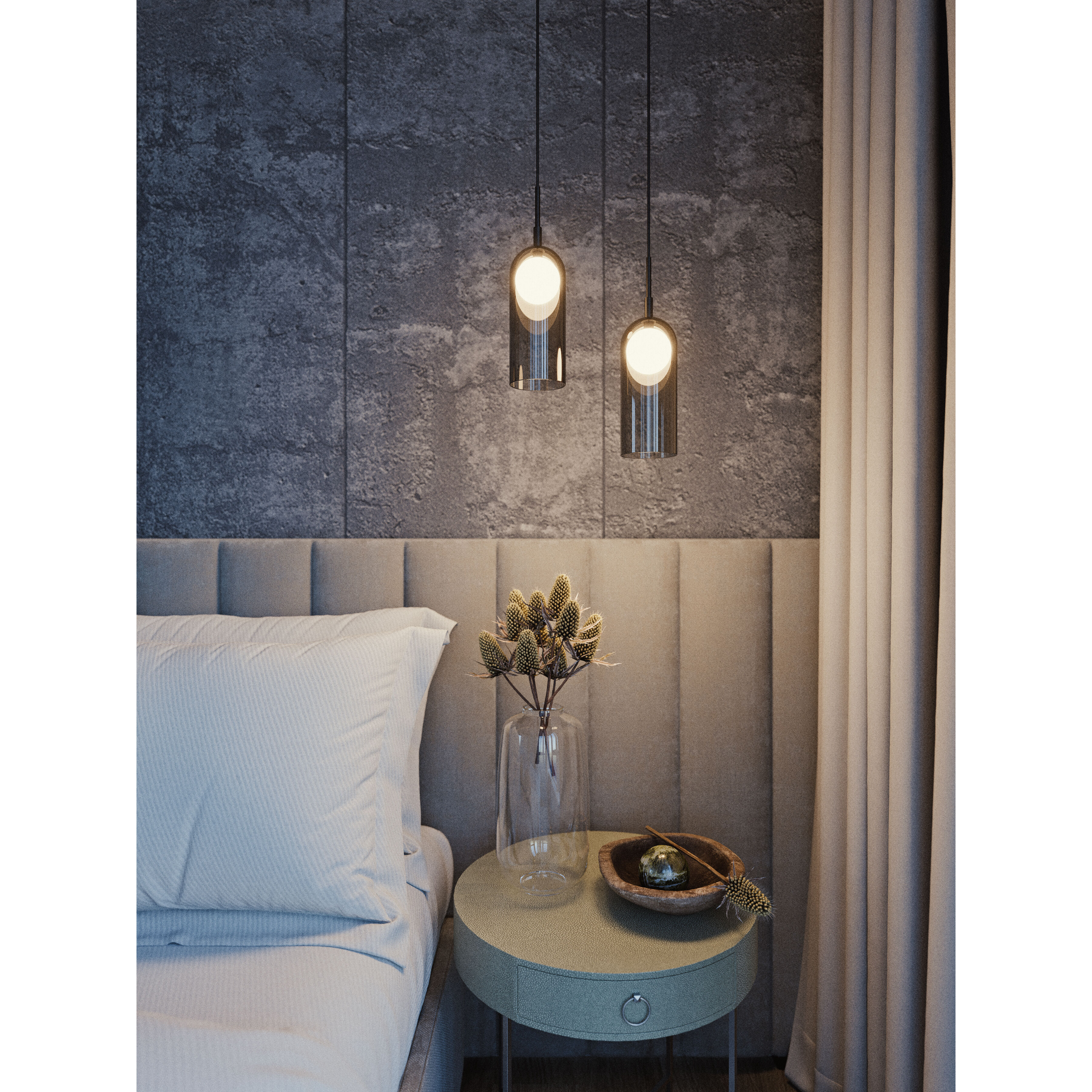ceiling bedside pendants