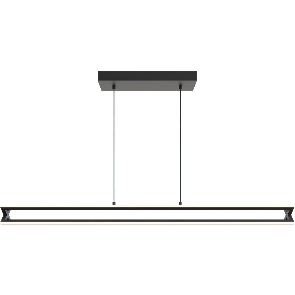 AFX CSSP0448L30D1BK Cass LED 48 inch Black Linear Pendant Ceiling Light