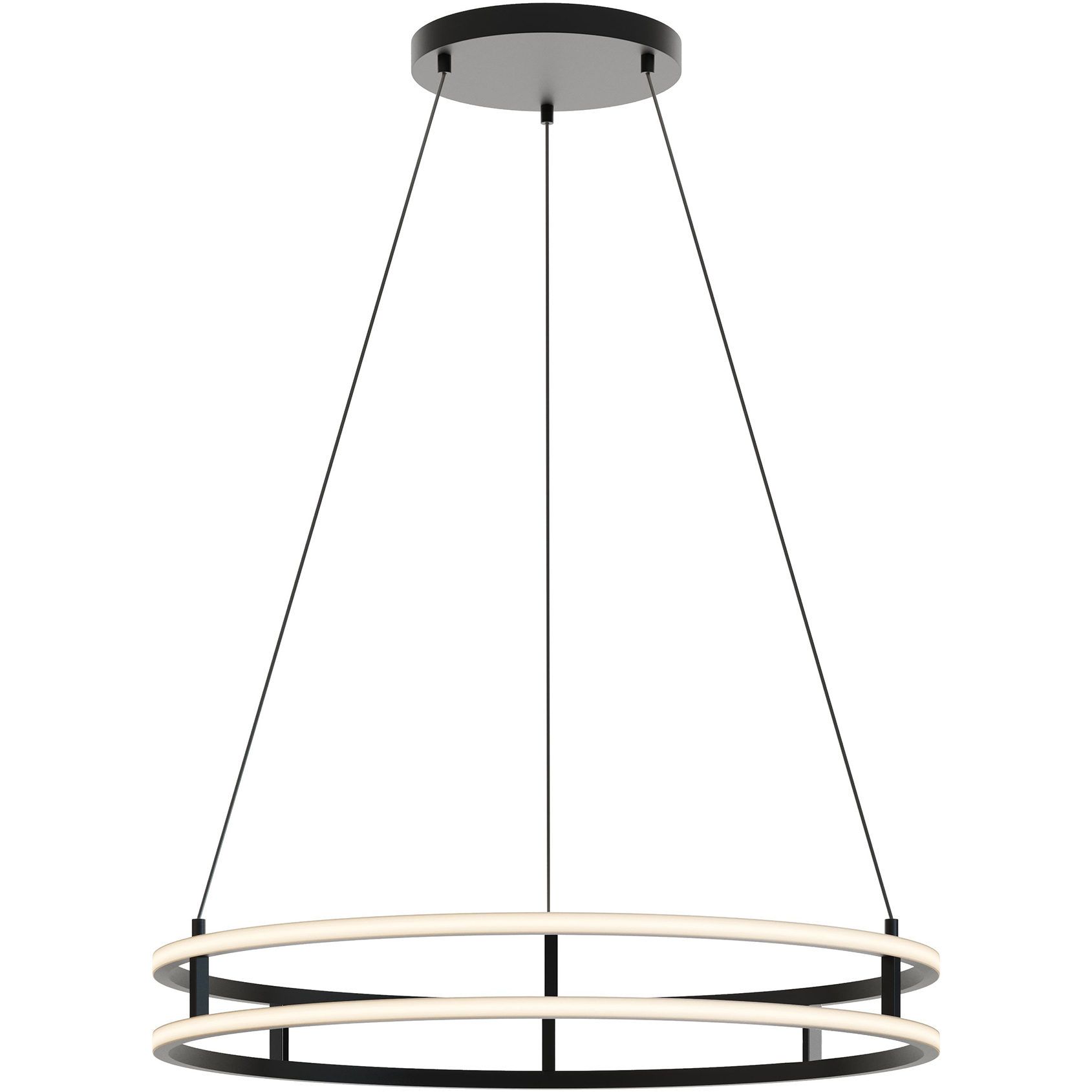 AFX GEMP32LAJUDBK Gemini LED 32 inch Black Pendant Ceiling Light