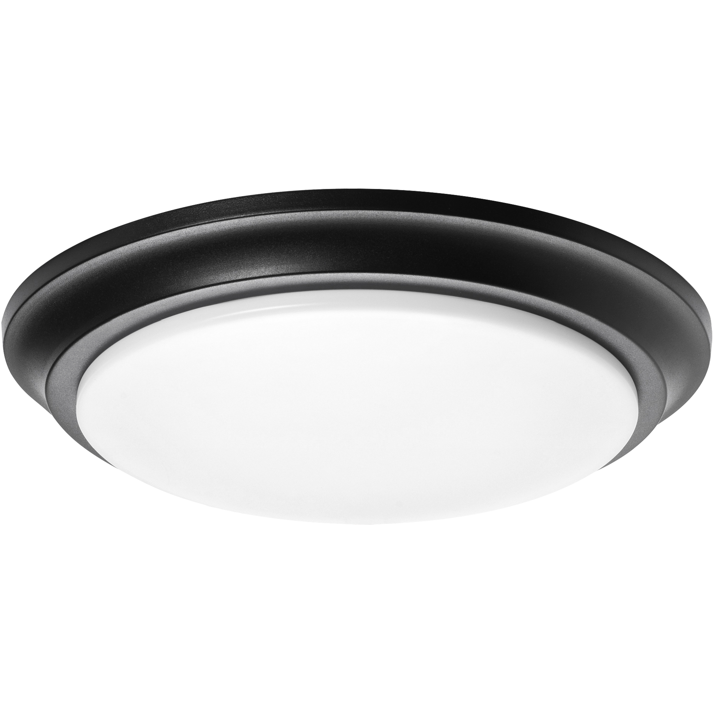 AFX BRNF12LAJD1BK Baron 1 Light 12 inch Black Flush Mount Ceiling Light