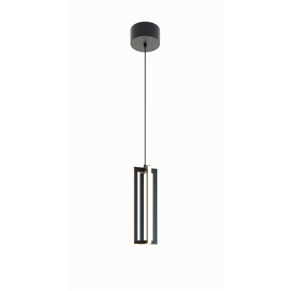 AFX CSSP12L30D1BK Cass LED 4 inch Black Pendant Ceiling Light