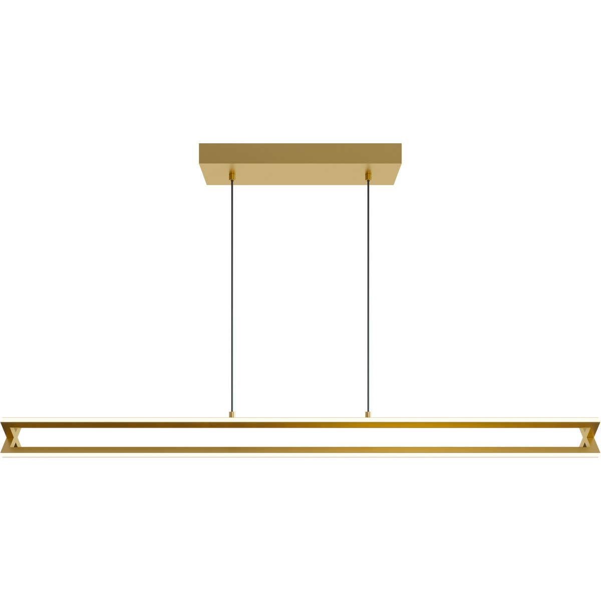 AFX CSSP0448L30D1GD Cass LED 48 inch Gold Linear Pendant Ceiling Light