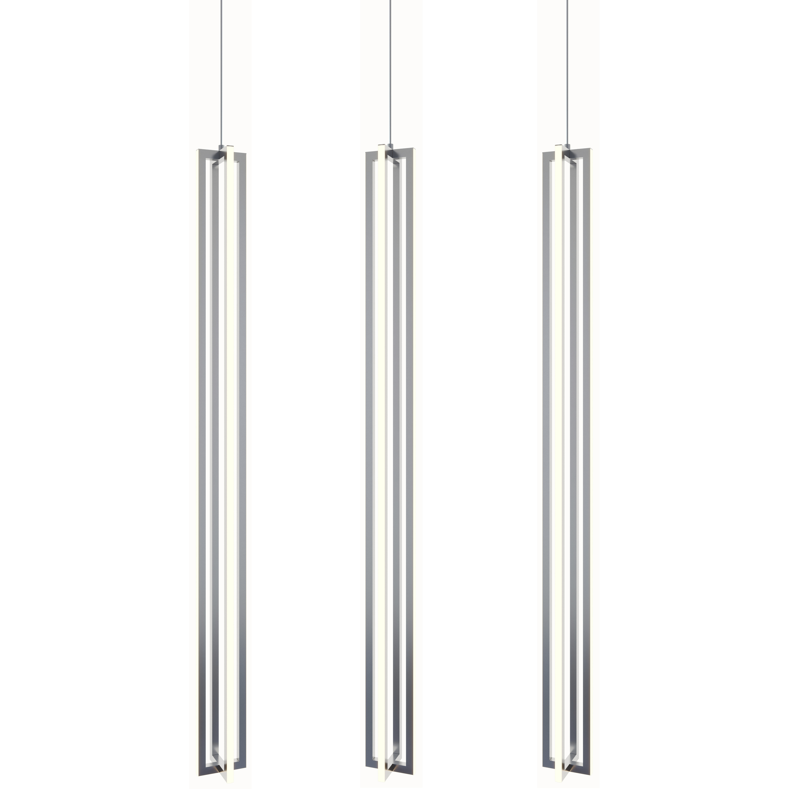 AFX CSSP48L30D1SNLNR3 Cass LED 5 inch Satin Nickel Linear Pendant ...