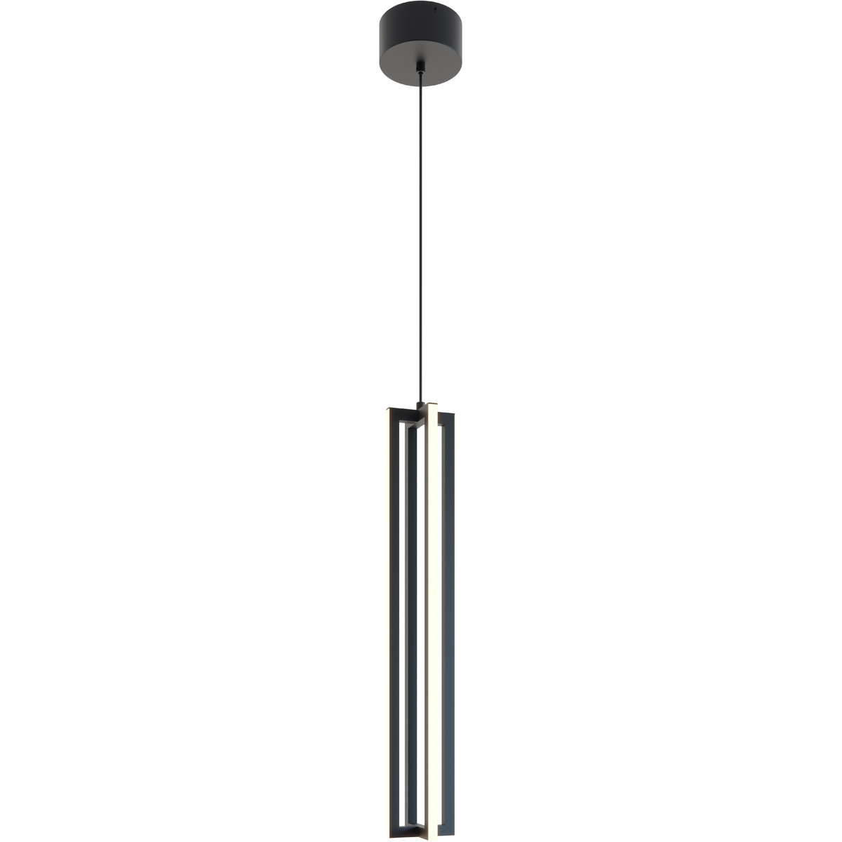AFX CSSP24L30D1BK Cass LED 4 inch Black Pendant Ceiling Light